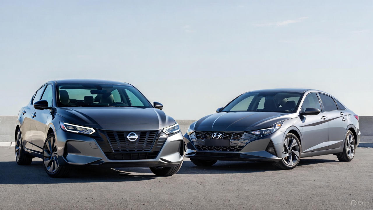 The 2026 Nissan Sentra SV and Hyundai Elantra SEL Sport Show How ...